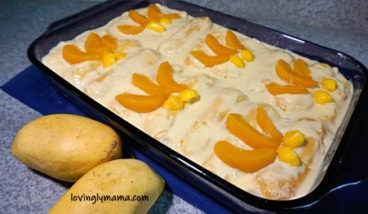 Peach Mango Ice Box Cake Recipe | Lovingly Mama Blog